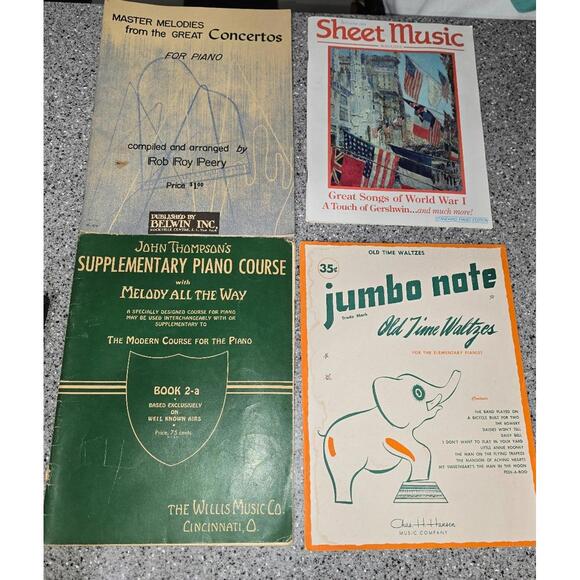 Other | Vintage Sheet Music Booklet Lot Of 5 | Poshmark
